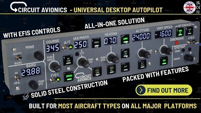 Universal Autopilot MCP with EFIS Controls - Professional Flight Sim ...