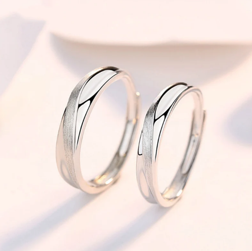 935 Argentium Silver Handmade Eternity Mobius Matching Couple Band Set | eBay