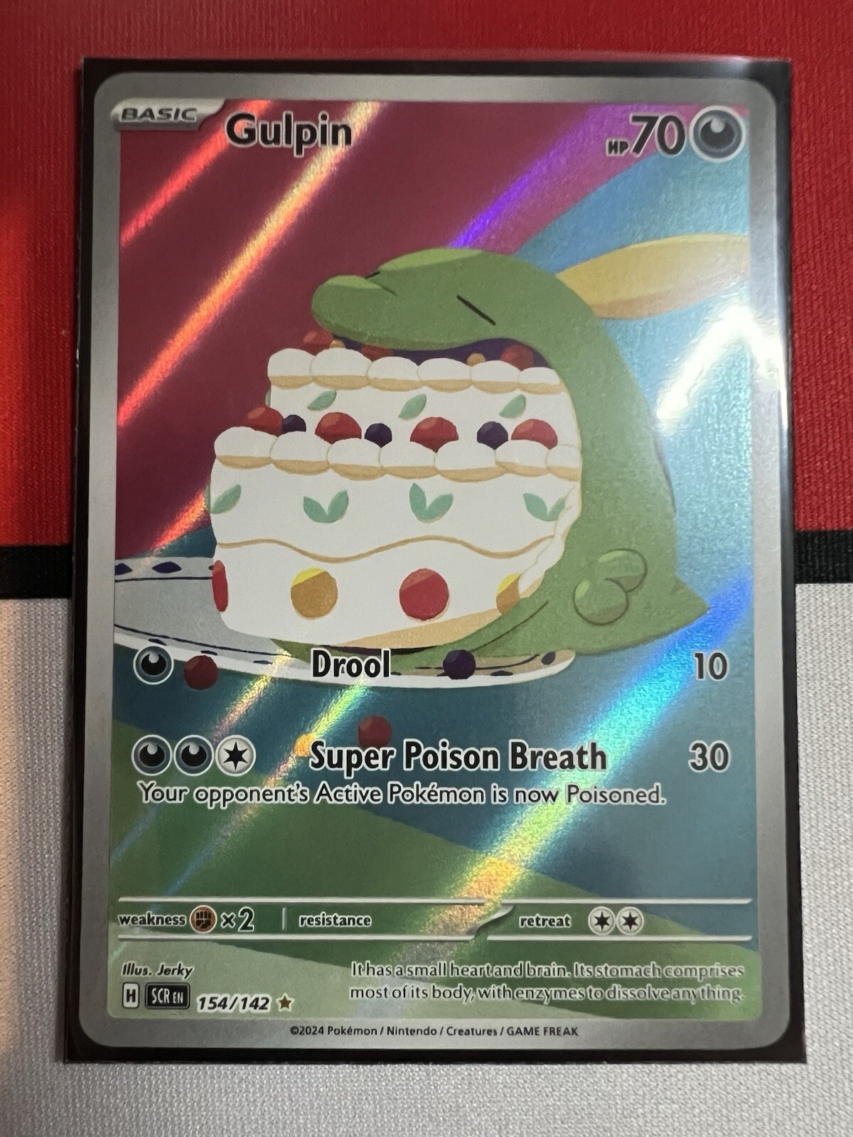 Pokémon TCG Gulpin 154/142 Sv07: Stellar Crown Holo Illustration Rare ...