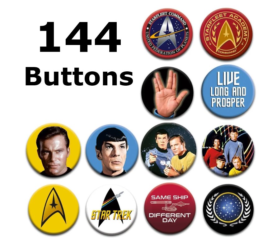 Star Trek Buttons Star Trek Spock Quote Button – Treehouse Toys
