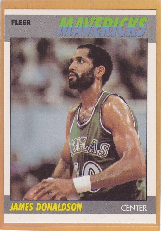 1987-88 FLEER BASKETBALL JAMES DONALDSON #28 MAVERICKS NMMT/MINT *A8569 ...