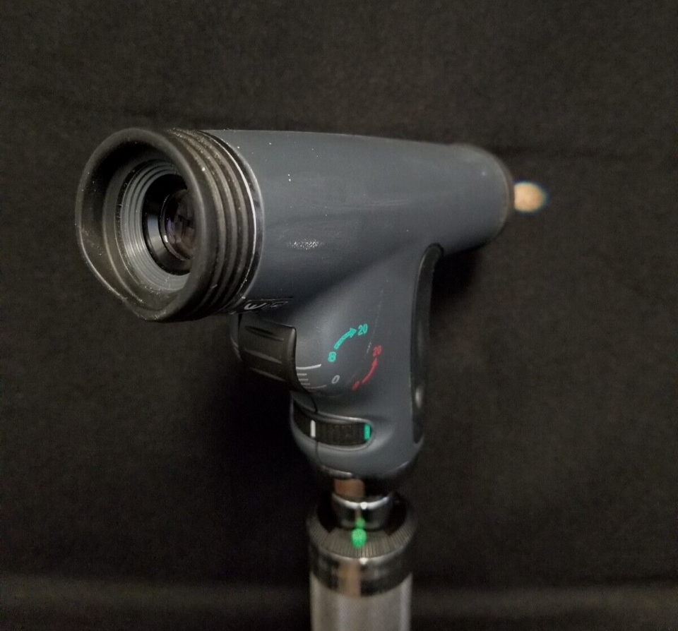 WELCH ALLYN 3.5V SET - PANOPTIC OPHTHALMOSCOPE PNEUMATIC OTOSCOPE PLUGIN HANDLE | eBay