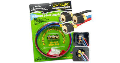 QwikLug Compressor Terminal Repair Kit (10 AWG - 2 ft.) HVAC Condenser ...