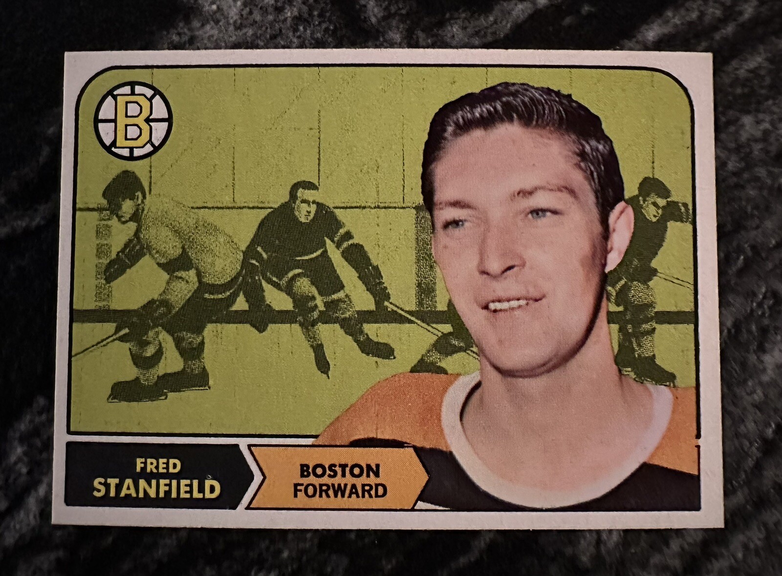1968-69 Topps - Boston Bruins - Fred Stanfield | eBay