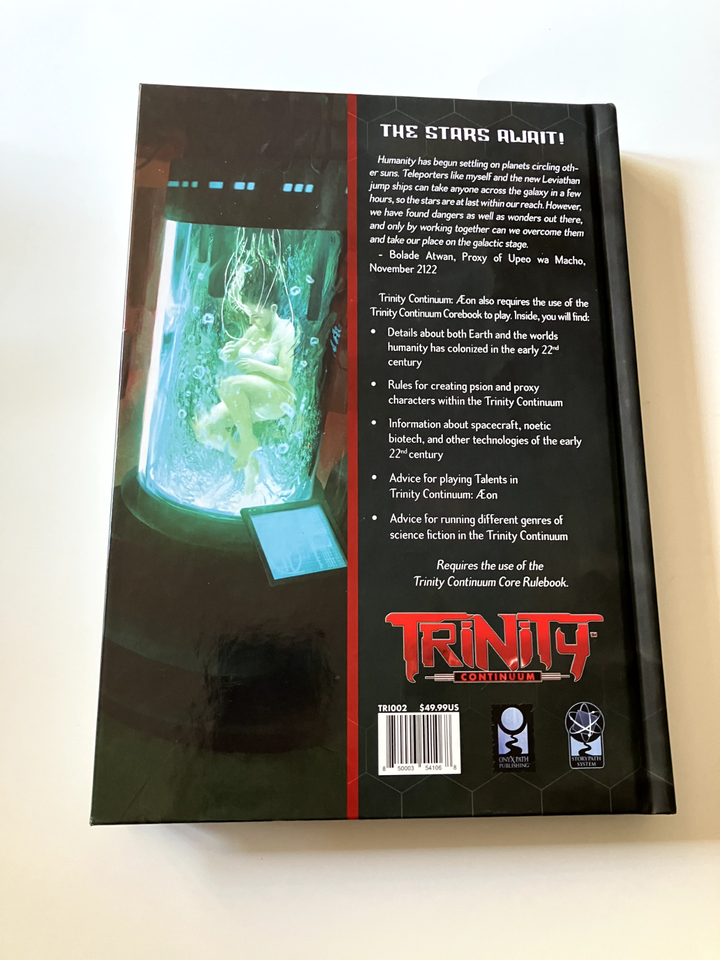 Trinity Continuum - Aeon RPG (Onyx Path, Modern) | eBay