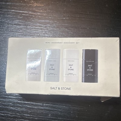 Salt & Stone Aluminum-Free Mini Deodorant Discovery Set Santal Vetiver ...