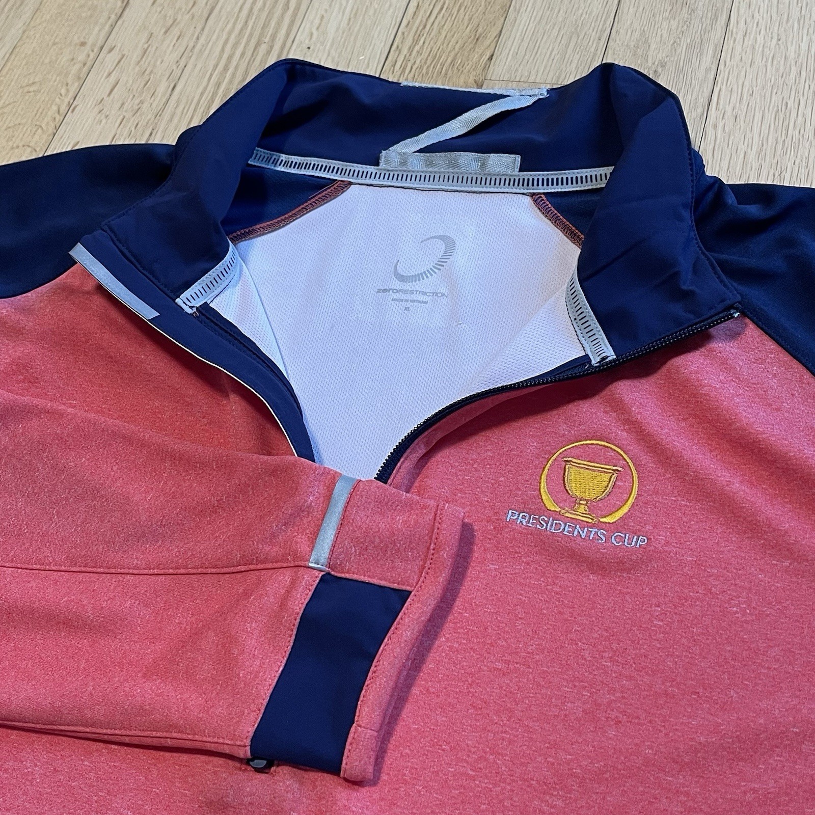 Zero Restriction Embroidered Presidents Cup Quarter Zip Golf Pullover ...