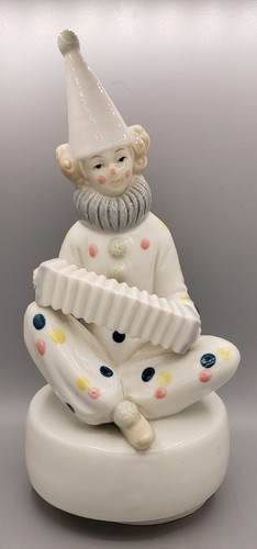 1980's Summit Collection Musical Rotating Clown Figurine with Accordion ...