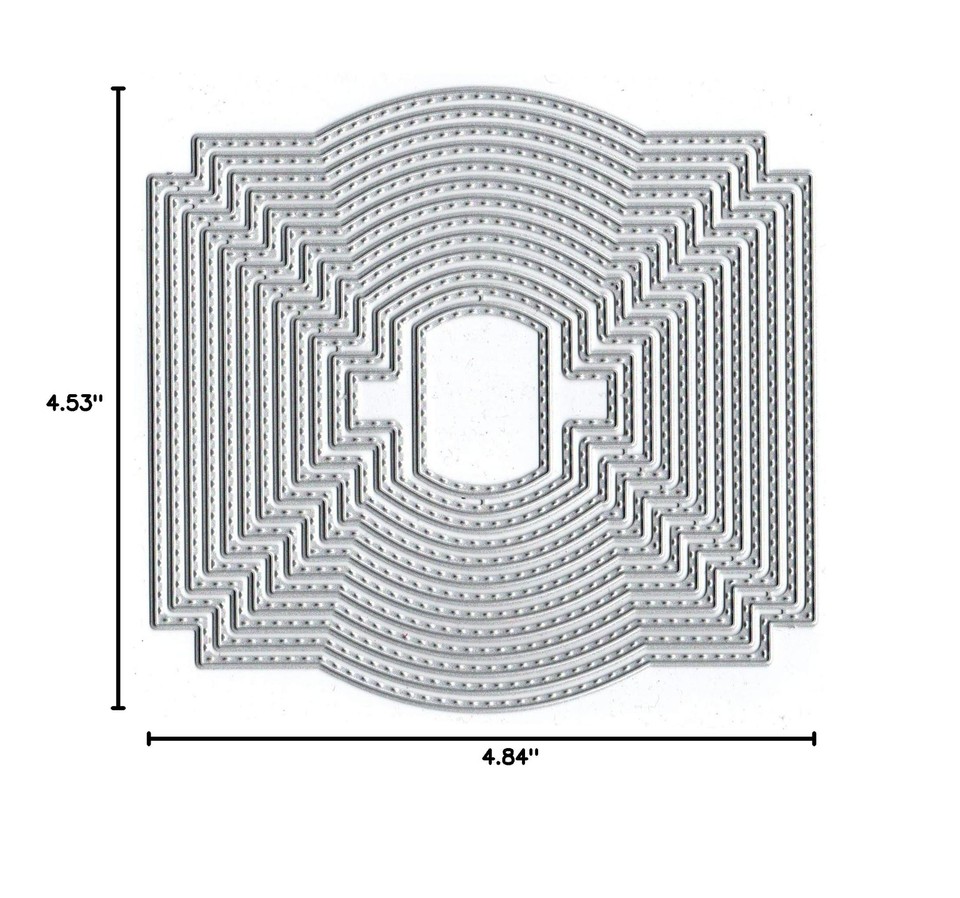 13pcs Nesting Frame Background Metal Die Cuts,Wedding Net Irregular Square Fr... | eBay