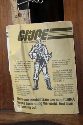 Vintage GI JOE Box Insert Catalog | eBay