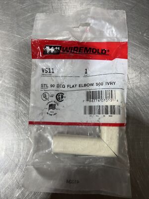 Wiremold V511, STL 90 Deg Flat elbow 500, ivory Nos Surplus | eBay
