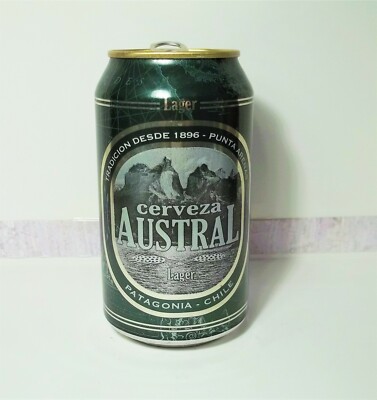 Chile Beer Can Lata Cerveza Austral Patagonia - Torres del Paine ...