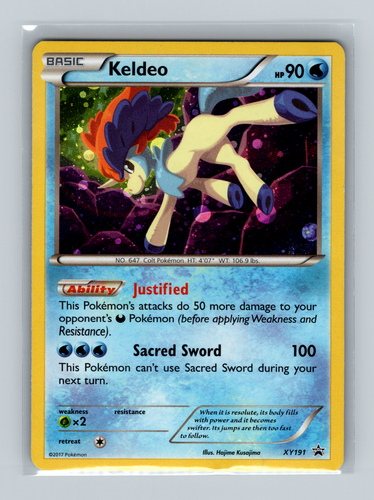 Keldeo XY191 Black Star Promo Holo Pokemon Card NM | eBay