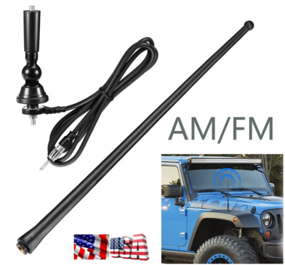 USA Waterproof Car Radio Antenna FM AM Aerial For ATV UTV Motorcycle ...