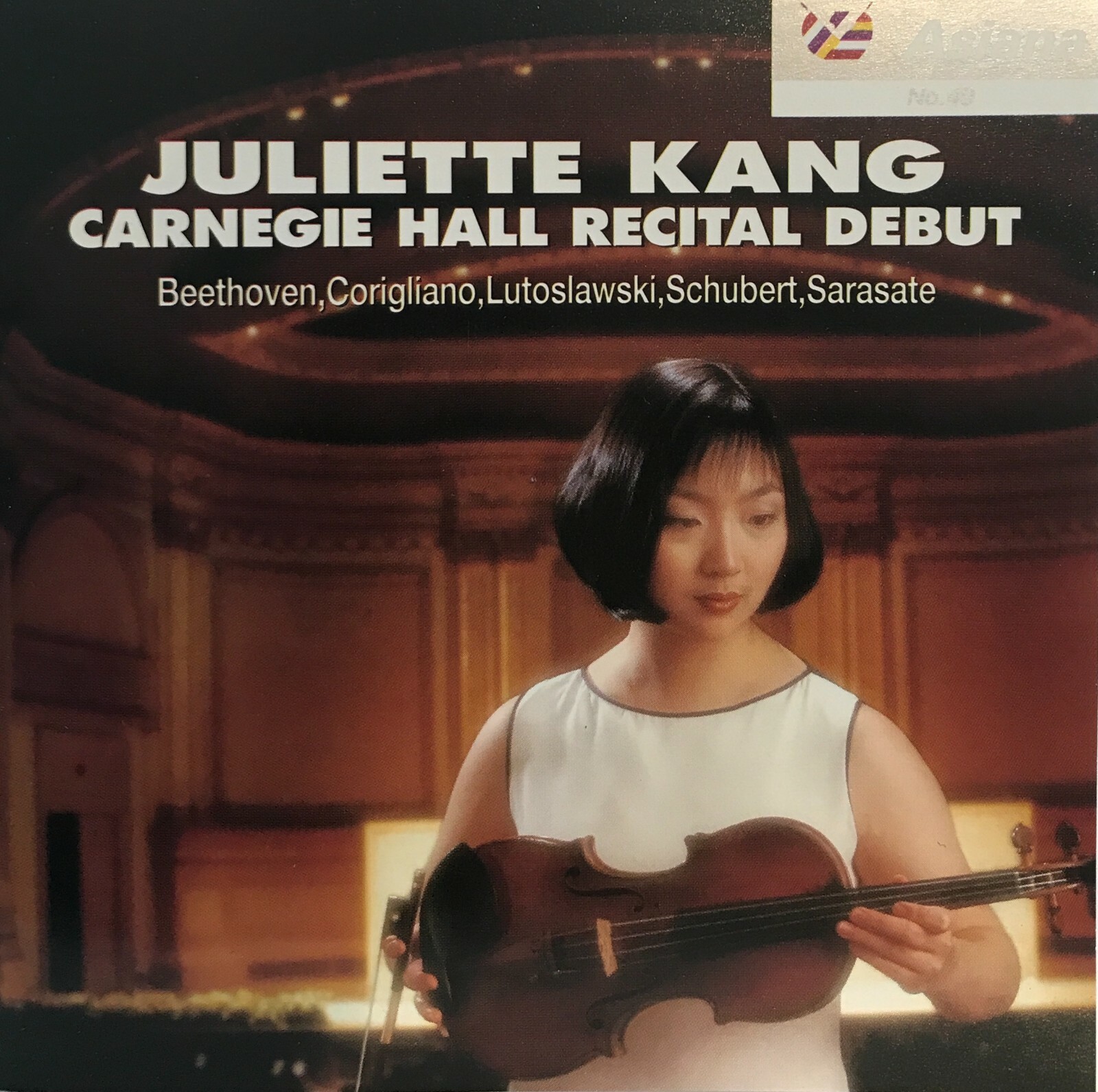 Juliette Kang: Carnegie Hall Recital Debut (CD 1996 Asiana Airlines ...