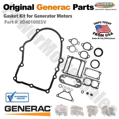Genuine OEM Generac Gasket Kit for Generator Motors / GTV990 ...