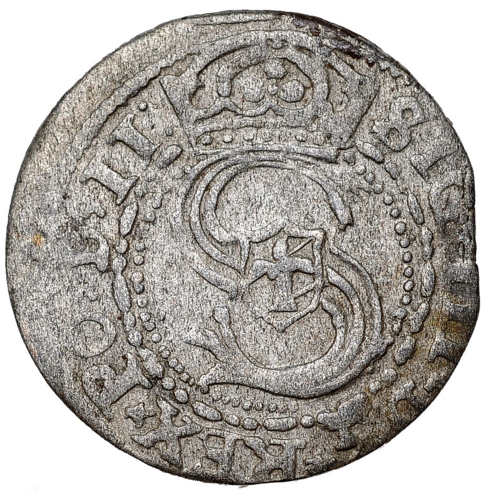 Poland Lithuania SOLIDUS Solid Schilling 1605 Riga Sigismund III Silver ...