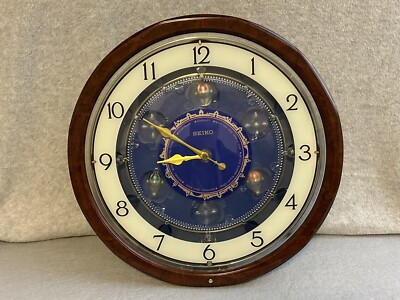 SEIKO Melodies in Motion Hot Air Balloons Wall Clock FOR PARTS ONLY As ...