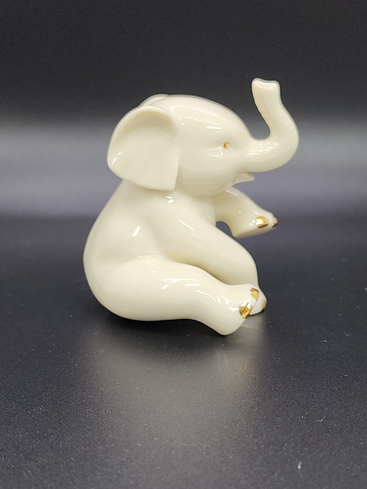 Cute Little Lenox Gold Trimmed Elephant Figurine | eBay