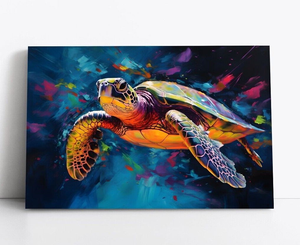 Turtle Oil Painting