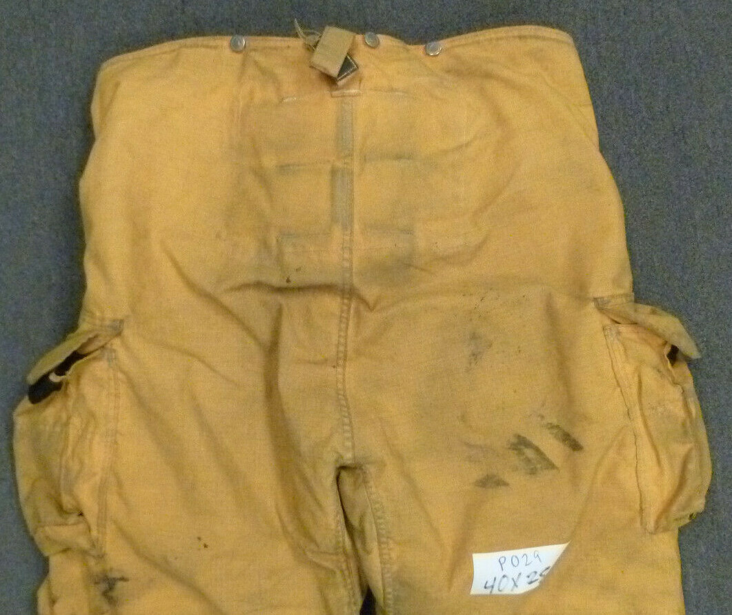 40x28 Janesville Tan Firefighter Pants Turnout Bunker Fire Gear P029 | eBay