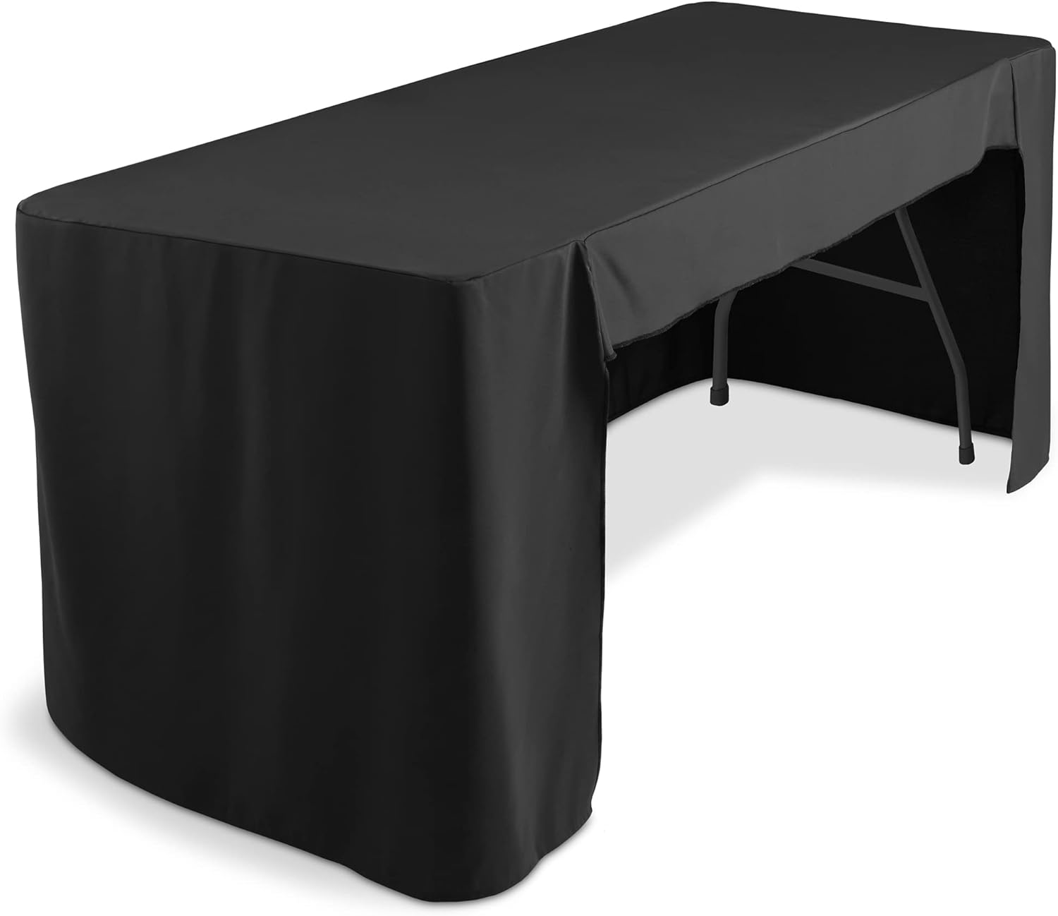 Lann's Linens Premium 6' Trade Show Table Cover - Open Back Fitted Tablecloth - | eBay
