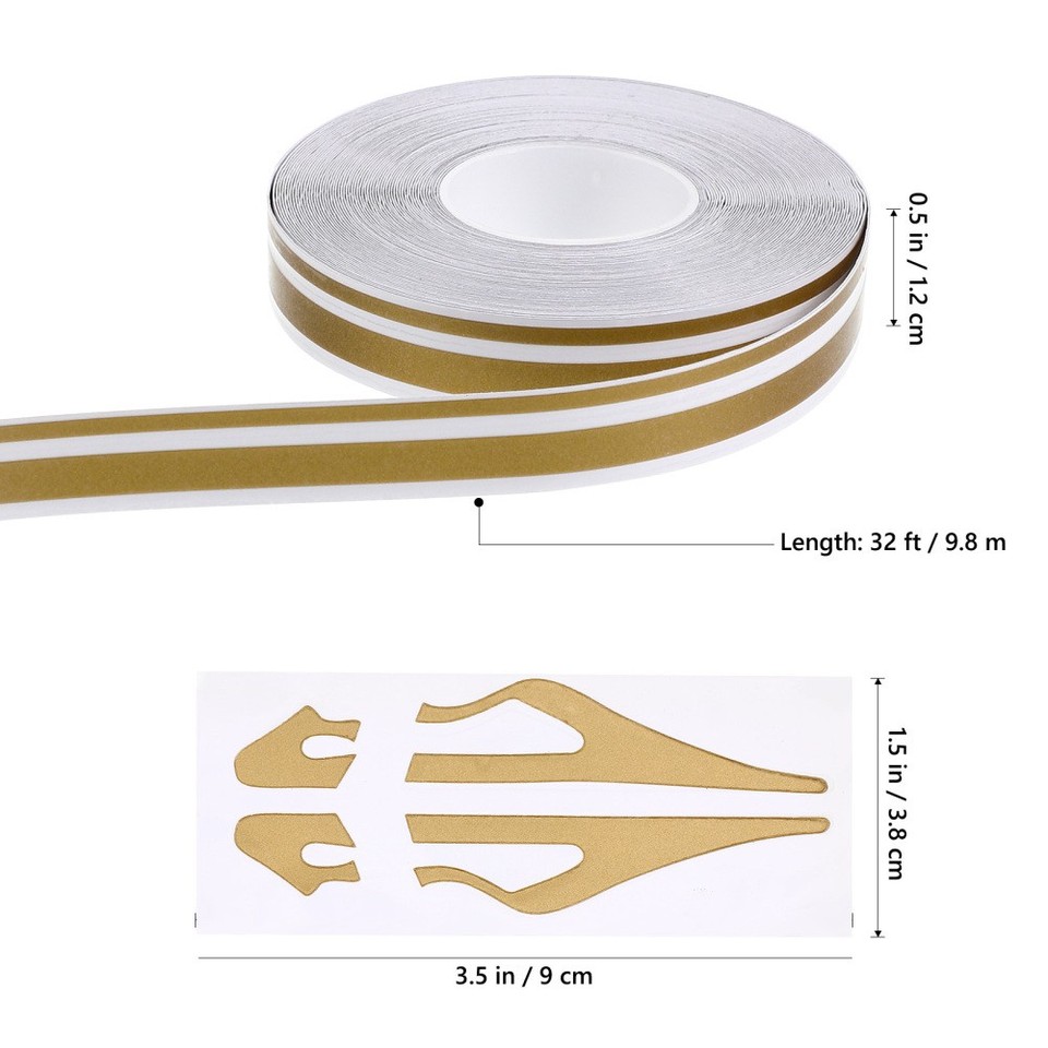 boats decals Roll Gold Pin Stripe Car Tape Decal | eBay