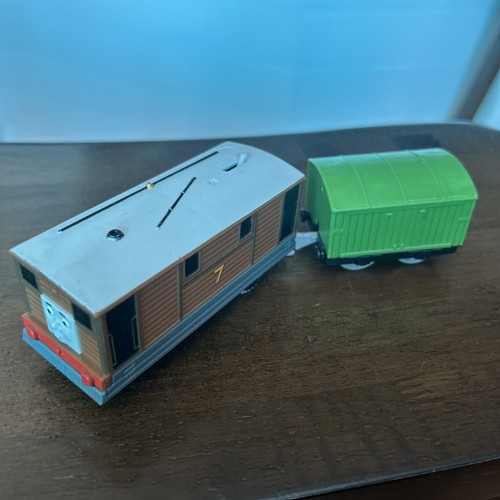 Thomas & Friends Motorized Toby #7 Engine & Cargo Trackmaster Train ...