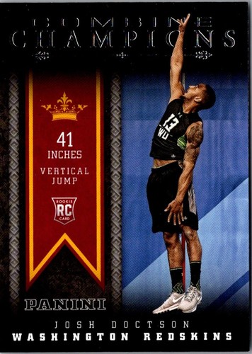 2016 Panini Combine Champions Josh Doctson #2 Washington Redskins ...