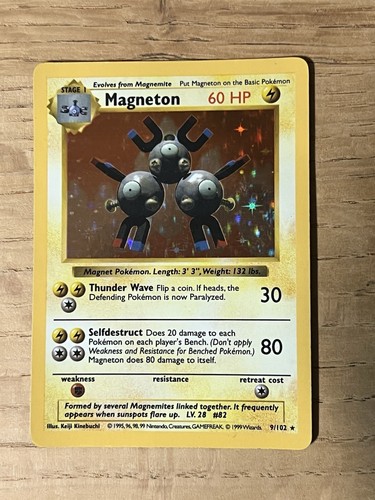 Magneton Pokémon TCG Fossil Set Holo Rare Card | eBay