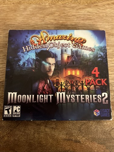 Amazing Hidden Objects Moonlight Mysteries 2 Video Game Pc DVD-ROM T ...