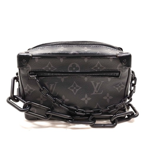 Louis Vuitton LV Shoulder Bag M44735 Soft trunk Black Monogram Eclipse ...