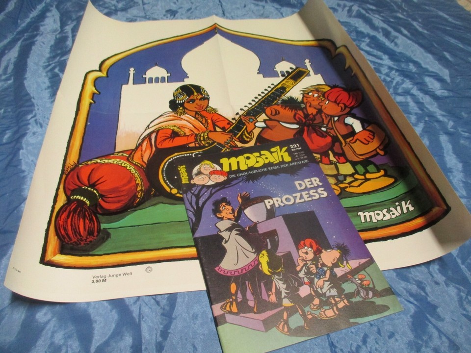 Mosaik Nr. 221 , Mai 1994 , + Abrafaxe - Poster 2 , Kult Comic ...