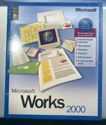Microsoft Works 2000 for PC CD-ROM (Requires Windows 95/98) **New ...