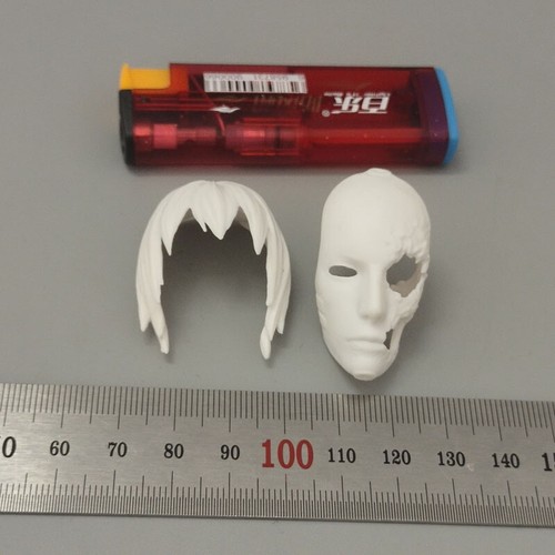 1/6 Scale White Robot Mask Model for 12" Action Figure Props Soldier ...