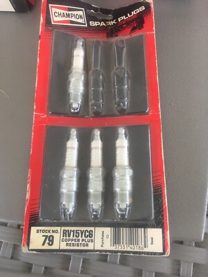 NOS Champion RV15YC6 Spark Plugs Pack of 4 Spark Plugs MADE IN U.S.A | eBay