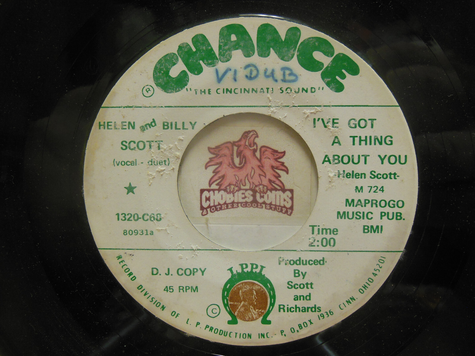 Helen & Billy Scott: I've Got A Thing About You / Dear Daddy, 45 RPM G+ ...