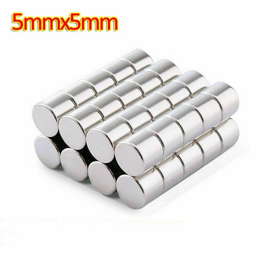 5x5mm Rare Earth Disc Magnets Round N35 Craft | eBay