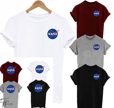 NASA POCKET SIZE ASTRONAUT PRINT 2SIDED PRINT NEW TRENDY GEEK UNISEX T ...