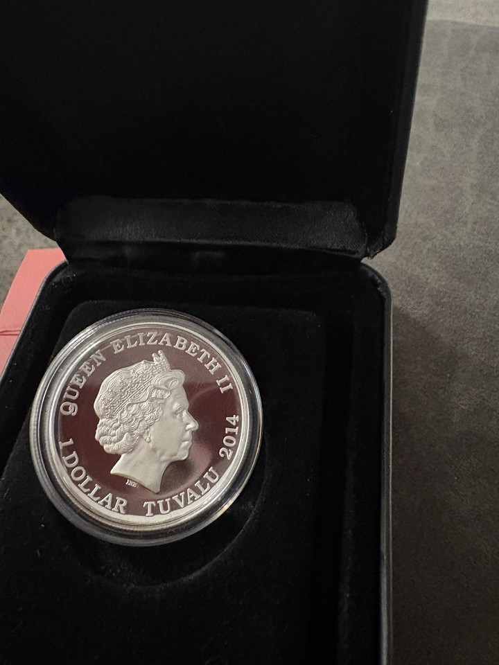 2014 Perth Mint Santa Claus High Relief 1 oz Silver Proof Coin OGP COA ...