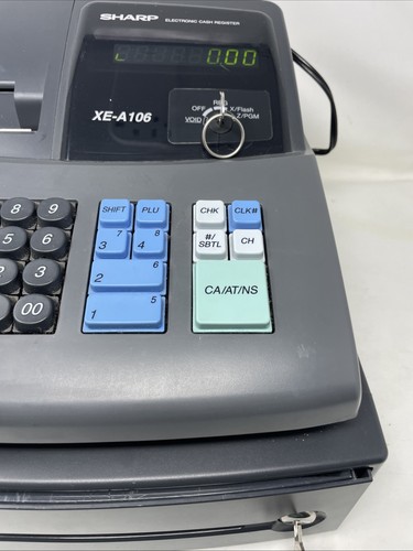 Sharp Electronic Cash Register Model XE-A106 w/ Key, Drawer Key(2pcs) **READ** 999993570204| eBay