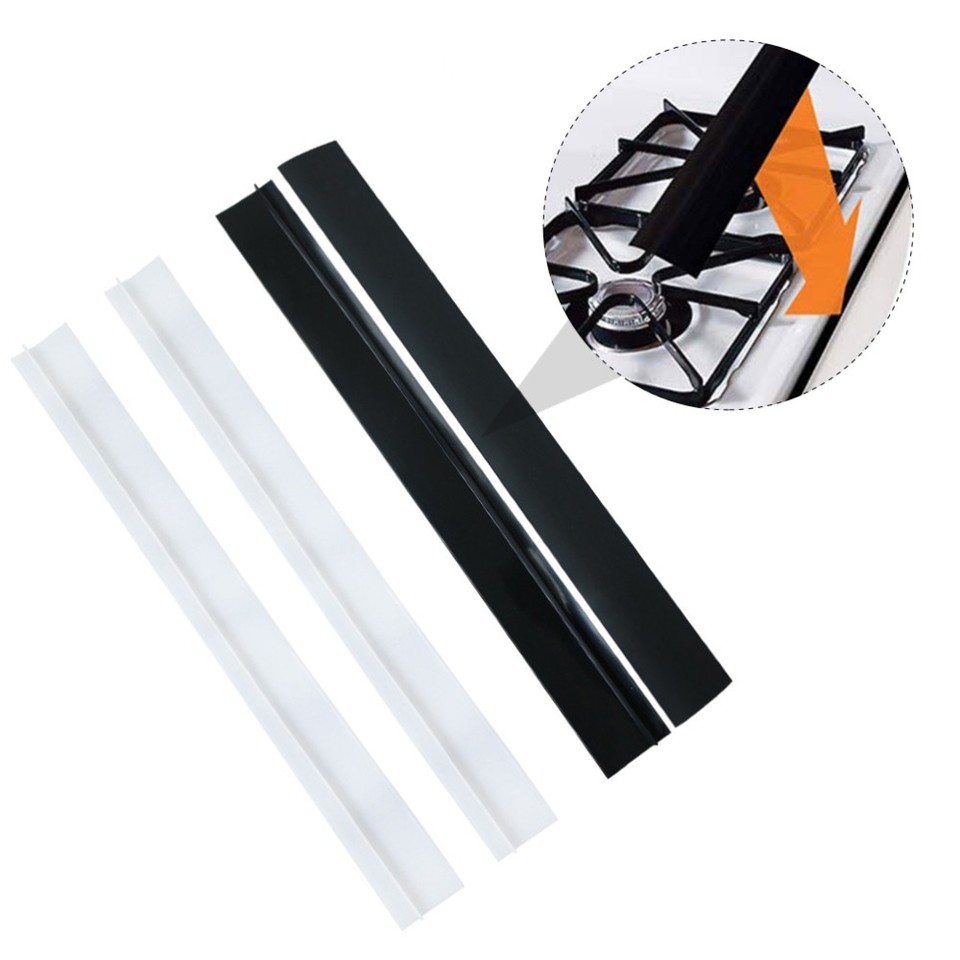 4 PCS Silicone Gap Strip Cooker Edge Kitchen Worktop Protector Filler ...