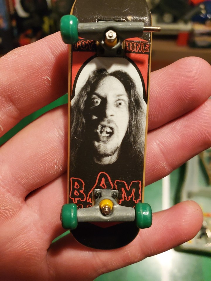 RARE Vintage Tech Deck Toy Machine Bam Margera Finger Skateboard TM ...