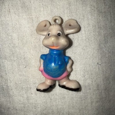TOPO GIGIO Vintage TOY Key Chain MARIA PEREGO Hard Rubber MICK MOLTO ...