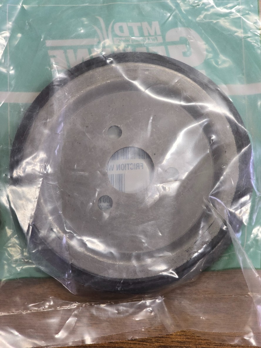 New OEM Genuine Cub Cadet MTD White Troy Bilt friction wheel drive disc ...