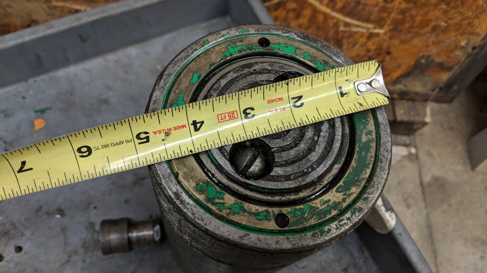 Simplex R556 Steel Spring Return Cylinder, 10k PSI, 3.75 Bore, 6.19 ...