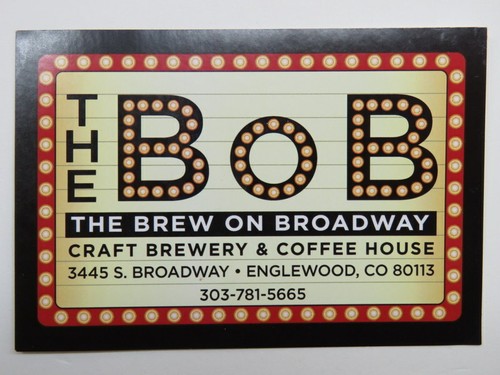 Beer STICKER ~ The BOB = Brew on Broadway Craft Brewery, Coffee House ...