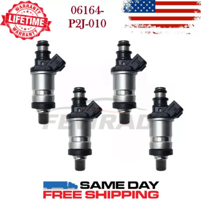 4x OEM Keihin Fuel Injectors for 1998-2002 Honda Accord 2.3L I4 06164 ...