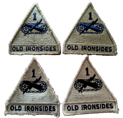 1st Armored Division OLD IRONSIDES OCP w/ Hook 4" Armor Tank patch Army ...
