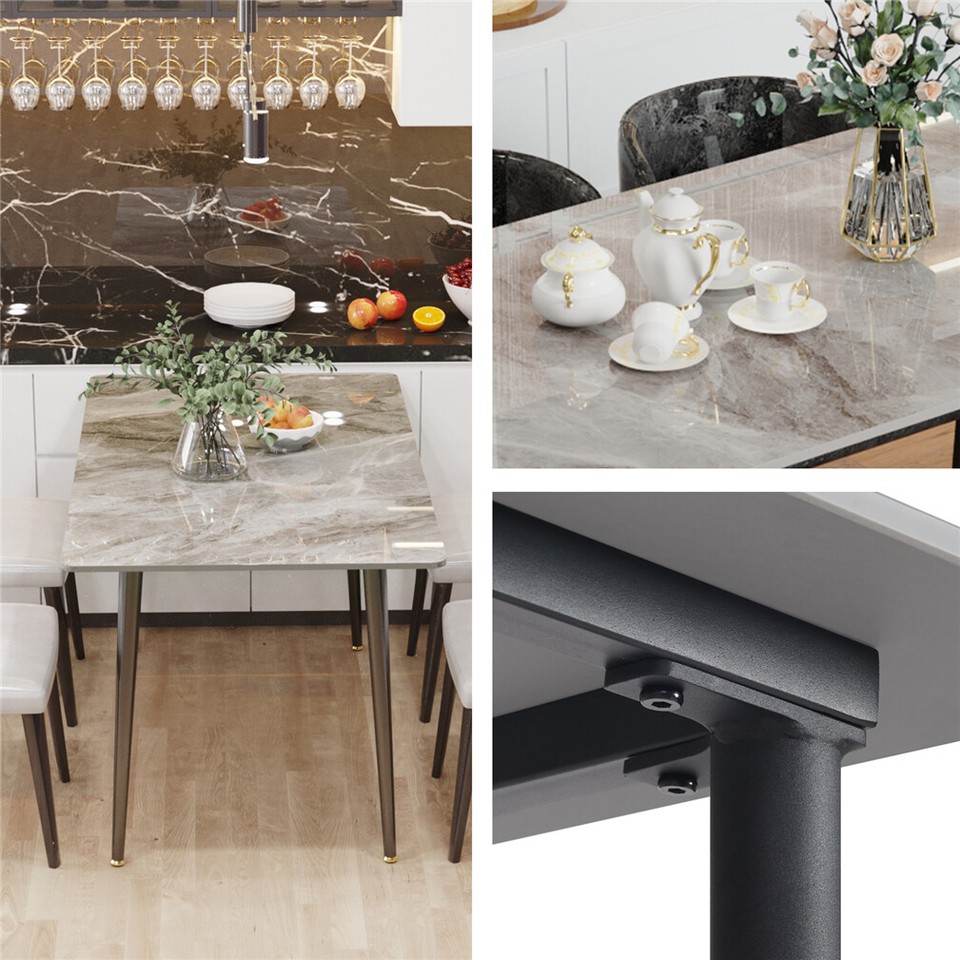 XXL Real Sintered Stone Dining Table Smooth Scratch-resistant Dining ...